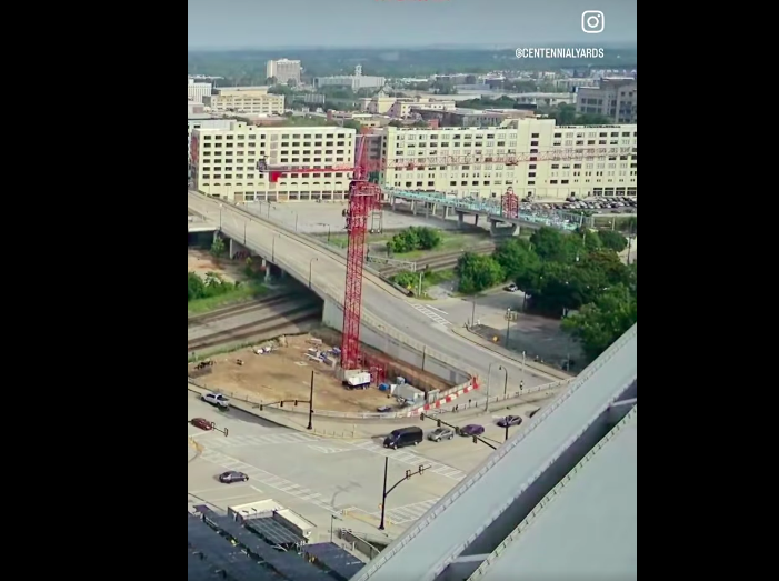 At Long Last A Construction Crane Has Risen Over Atlantas Gulch Urbanize Atlanta
